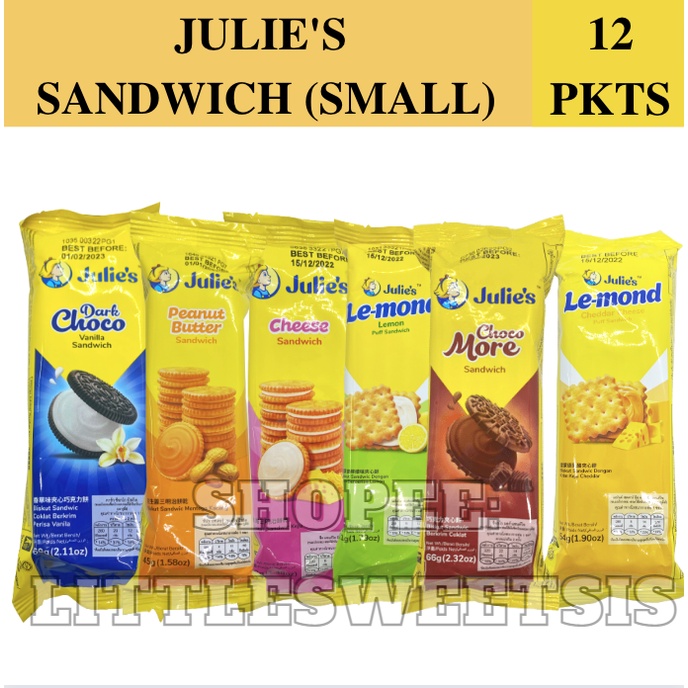 JULIE'S SANDWICH CRACKERS [12PKTS] / JULIES PEANUT BUTTER/ LEMON PUFF ...