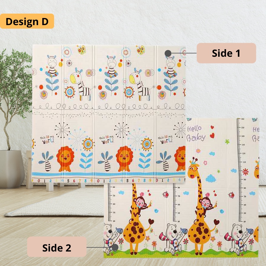 Mamachoo Playmat 2cm Baby Foldable Playing Crawling Floor Mat Thick ...