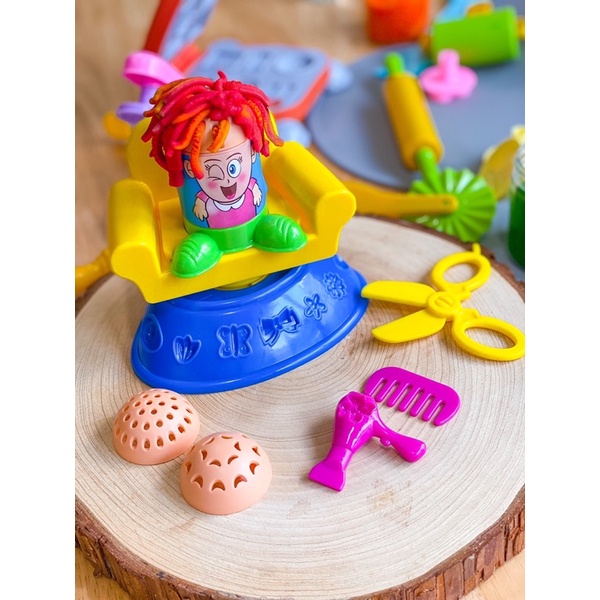 Play dough tools kit / Hair barbershop cutting fine motor pretend play ...