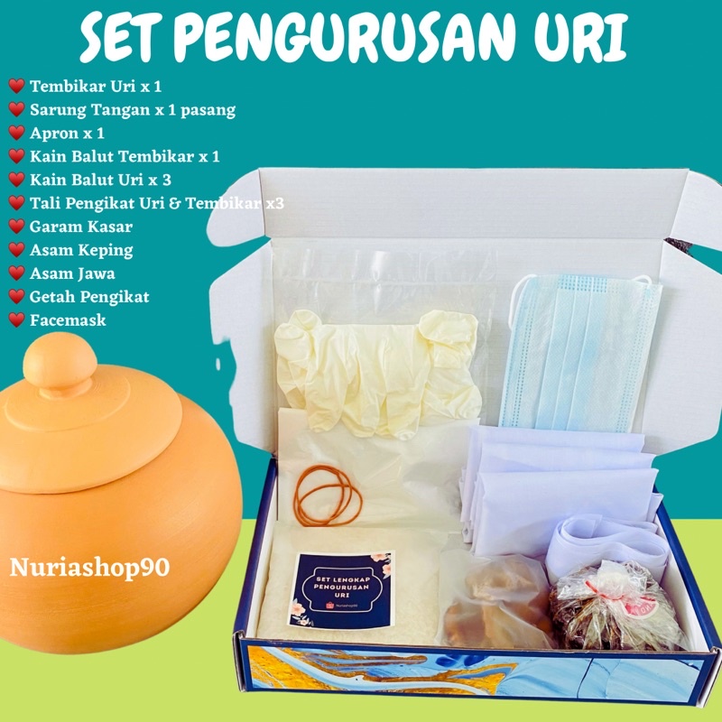 Set Pengurusan Uri dengan tembikar/Set Pengurusan Uri Lengkap/Uri ...