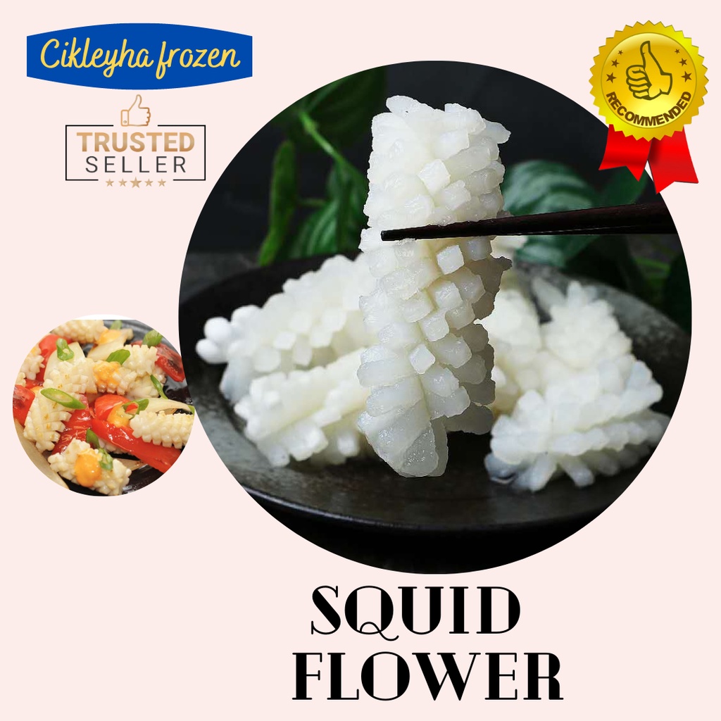 Premium Squid Flower Frozen/Calamari Flower/Sotong Bunga (Less Ice ...