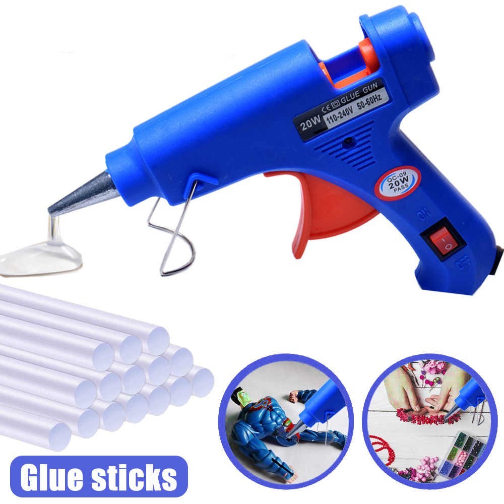 Hot Melt Glue Gun 20w Glue Stick Gun Thermos Electric Heat Temperature ...