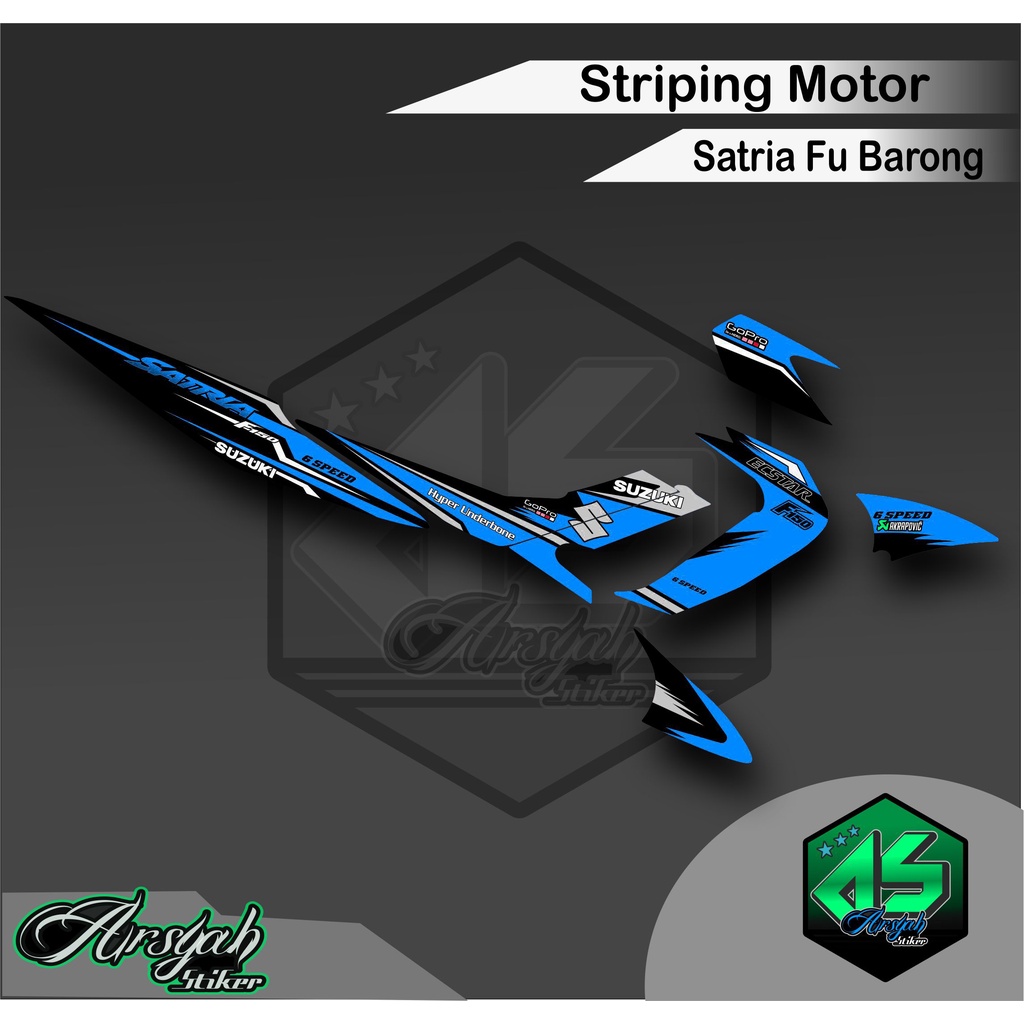 Satria fu Barong Striping / satria Barong Striping / Old satria fu ...