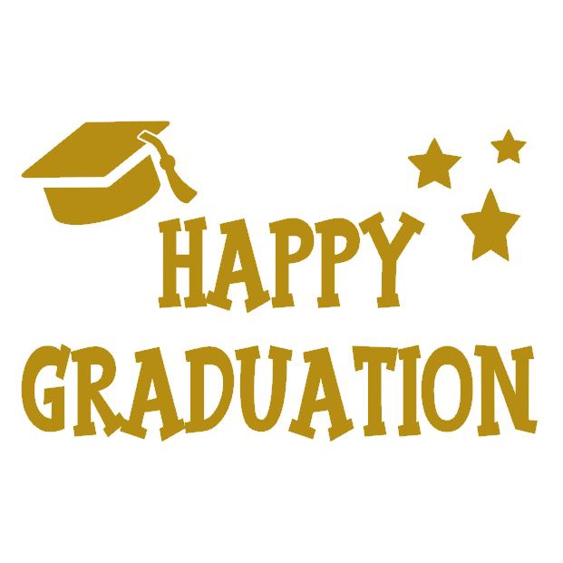 BALLOON STICKER - HAPPY GRADUATION DAY (SIZE 4X6 FOR 10 INCH BALLOON ...