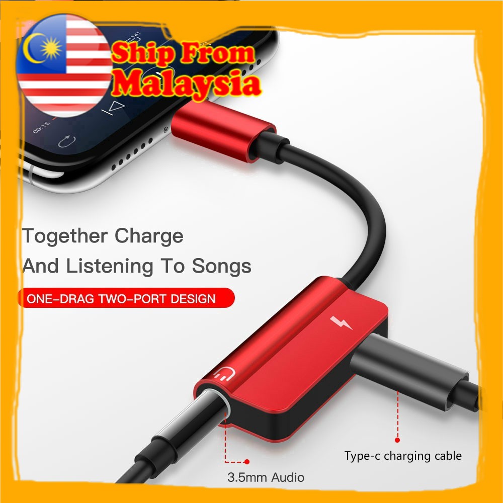Local Seller USB Type-C Audio Charging Adapter Type-C to 3.5mm 2 in 1 ...