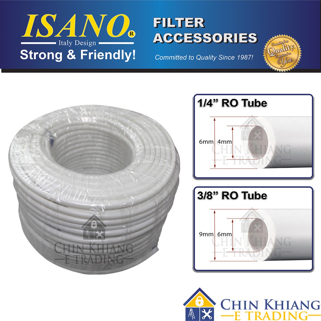 Isano Water Filter RO Tube Hose 1/4 or 3/8 Inches | Shopee Malaysia