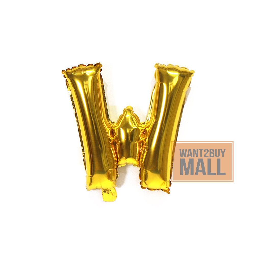 🇲🇾 🏆 16 Inch A-Z 0-9 Alphabet Letters Number Foil Gold Color Party ...