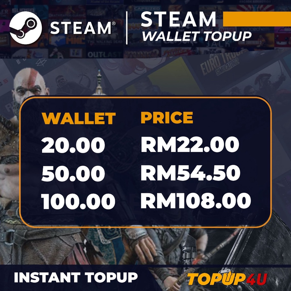RM10-RM20 Steam Wallet Code Malaysia (MYR) | Shopee Malaysia