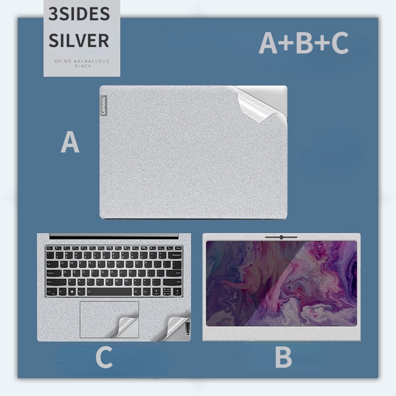 Solid Color Transparent Sliver Black Computer Laptop Notebook Vinyl ...