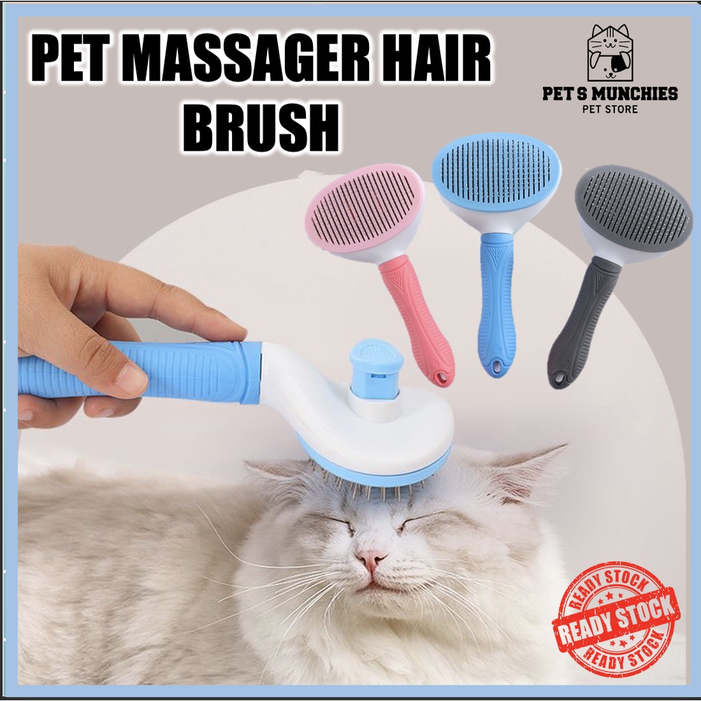 Pet Hair Brush Sikat Bulu Kucing Cat Grooming Accessories Cat Hair ...