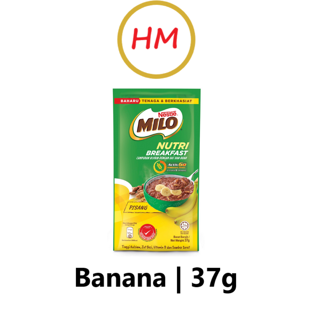Nestle MILO Nutri Breakfast Banana 37g - 1 sachet | Shopee Malaysia