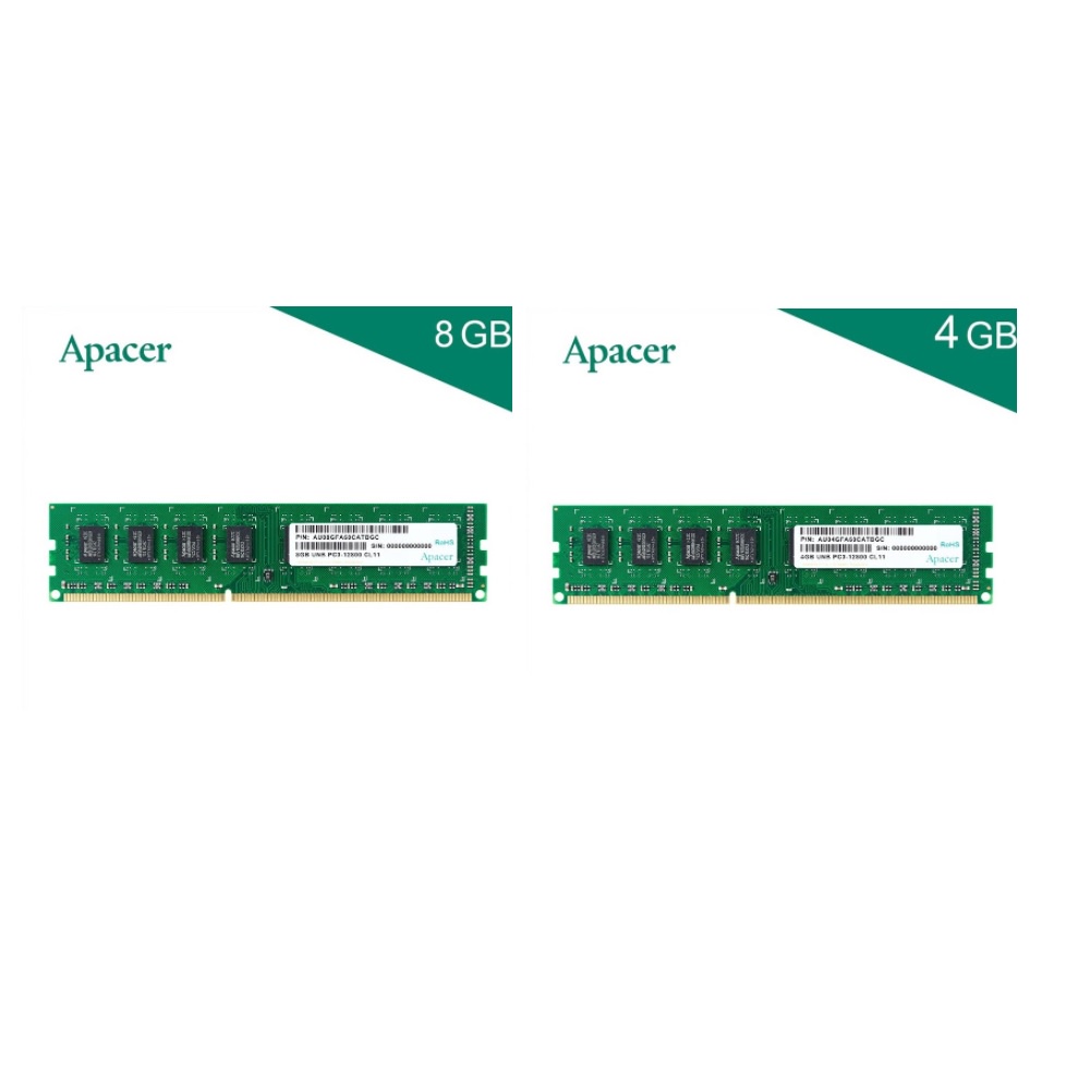 APACER 4GB | 8GB DDR3 1600MHZ DESKTOP RAM | Shopee Malaysia