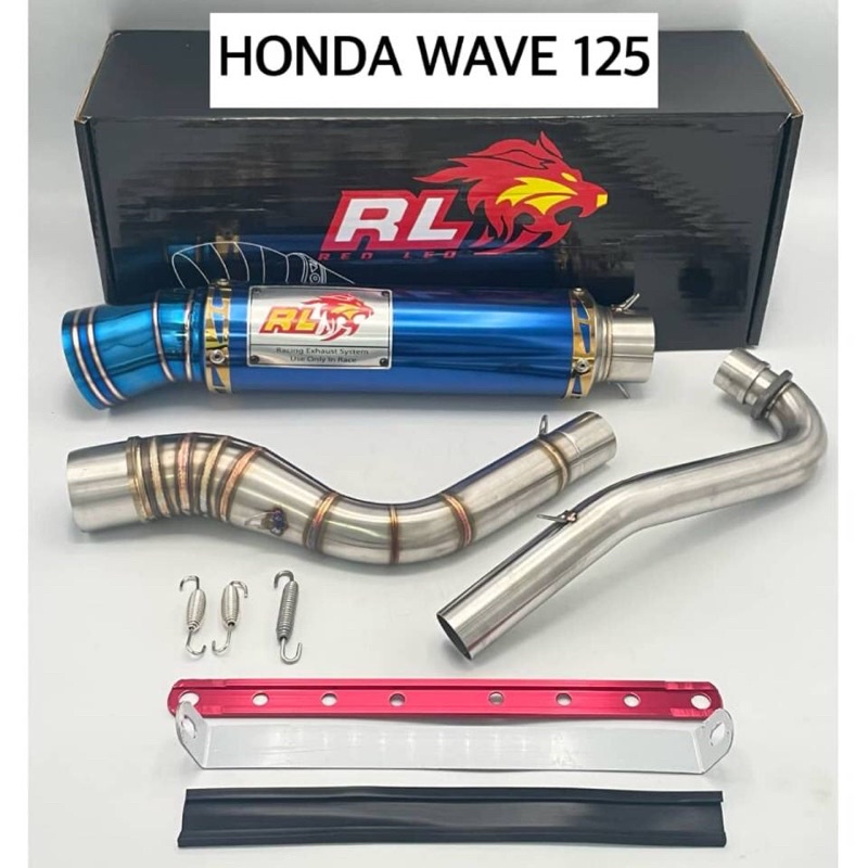 RL Red Leo Exhaust Racing Open Tembak Bulan Ekzos Open Y15 Wave125 Ex5 ...