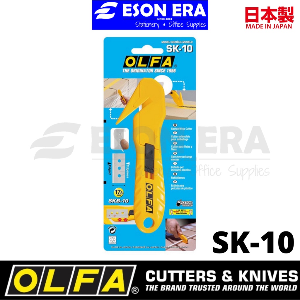 Olfa SK-10 Stretch Wrap Cutter Made in Japan Knife Pisau (Blades SKB-10/10B) | Shopee Malaysia