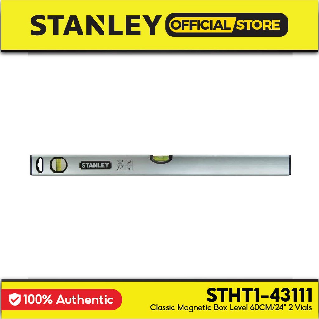 STANLEY STHT1 Classic Magnetic Box Level | 40CM | 60CM | 80CM | 150CM ...