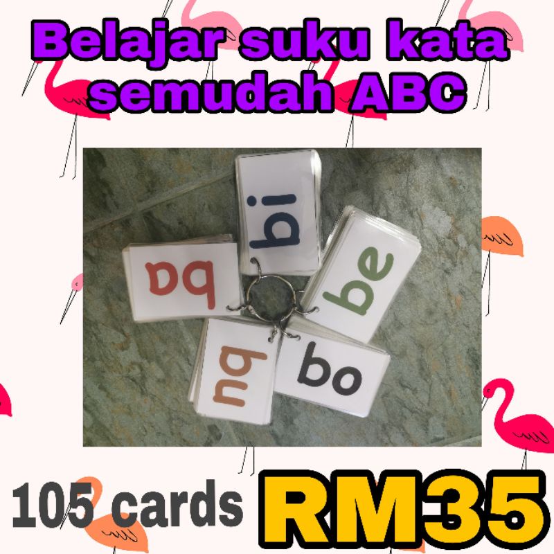 FLASH CARD ABC, NUMBERS, JAWI, SUKU KATA, SIFIR | Shopee Malaysia