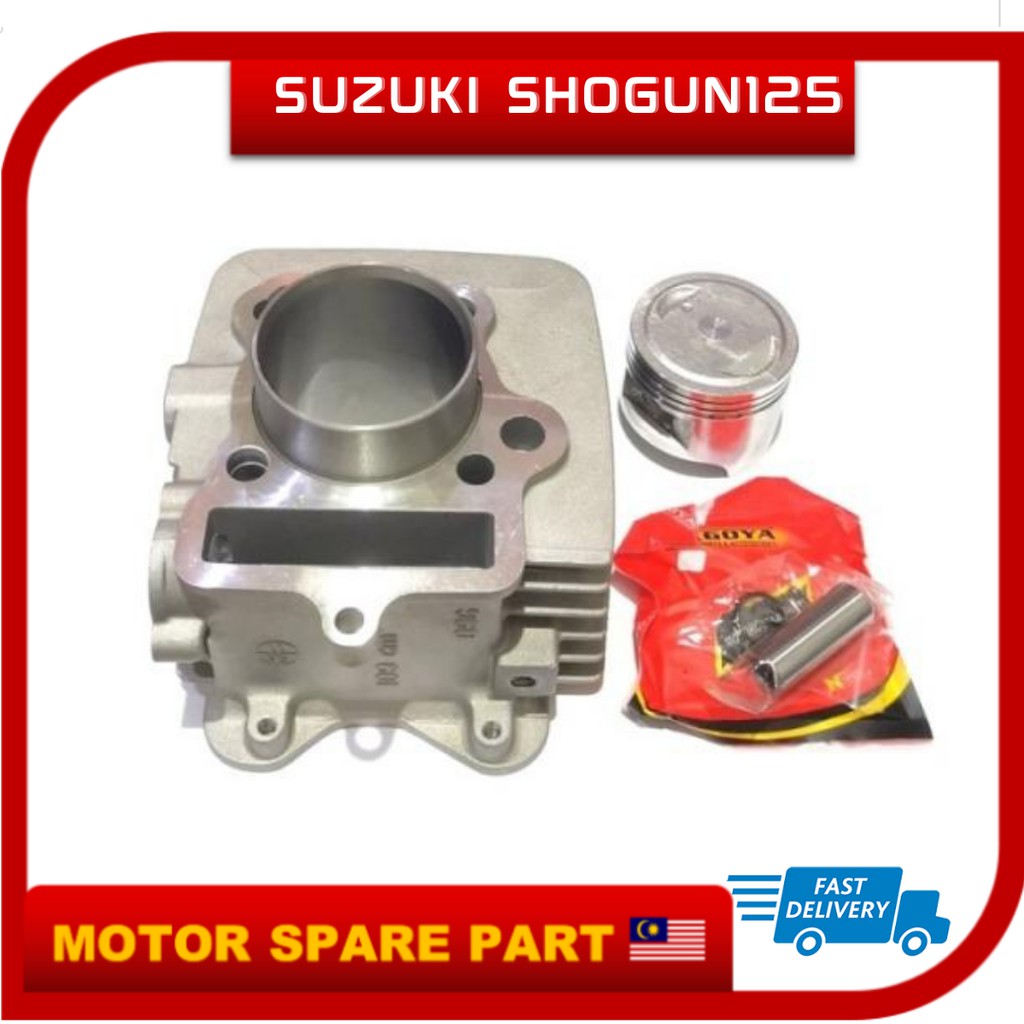 SUZUKI SHOGUN125 CYLINDER BLOCK KIT SET BLOK STANDARD STD PISTON KIT ...