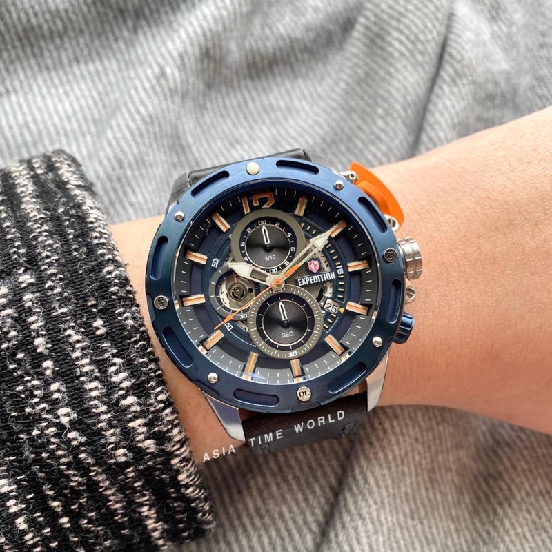 [Original] Expedition E6760 MCLTUBUOR Chronograph Man Watch with Blue ...