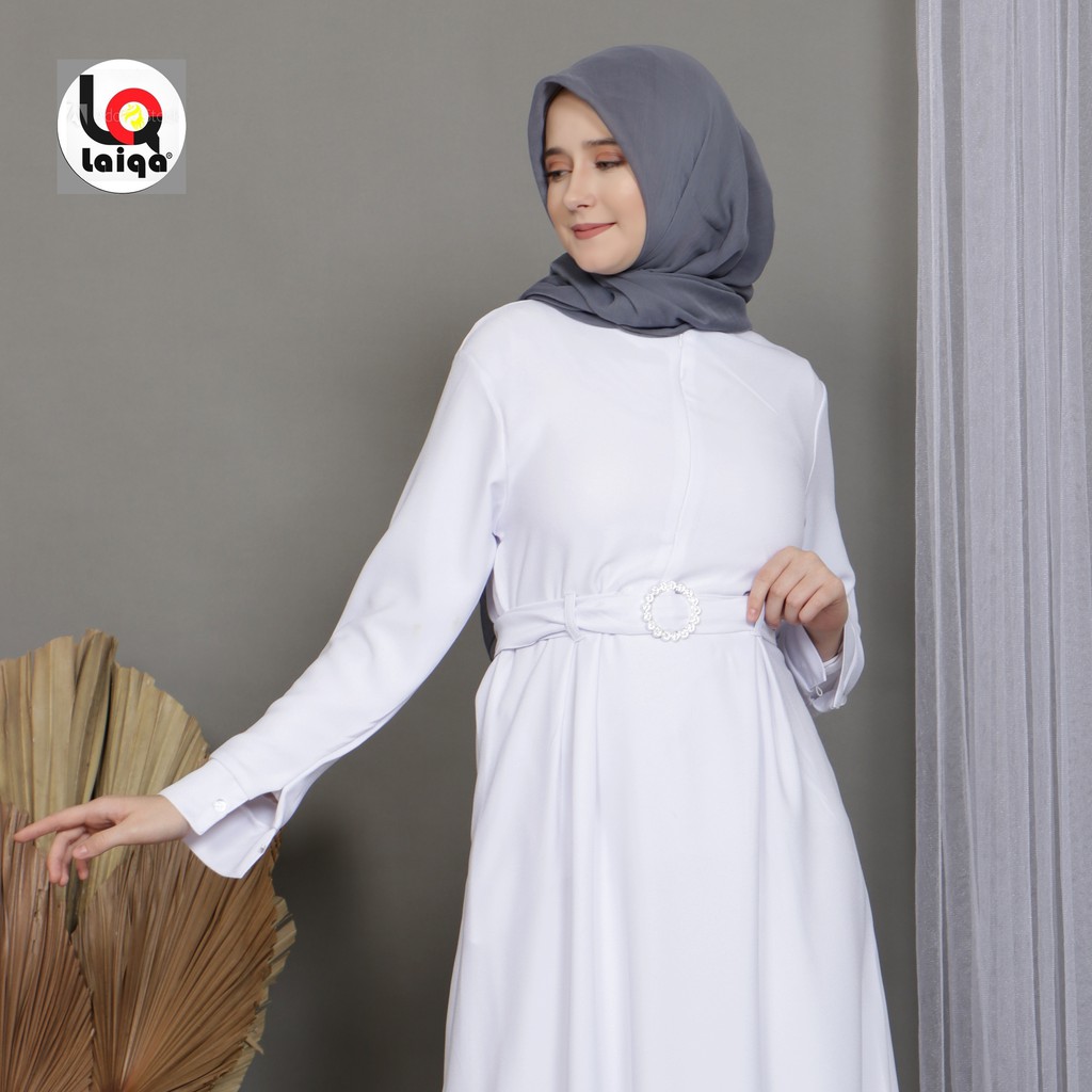 Plain White Robe / JUMBO SIZE M-4L SANIA maxi dress- laiqa- SIZE M-4L ...
