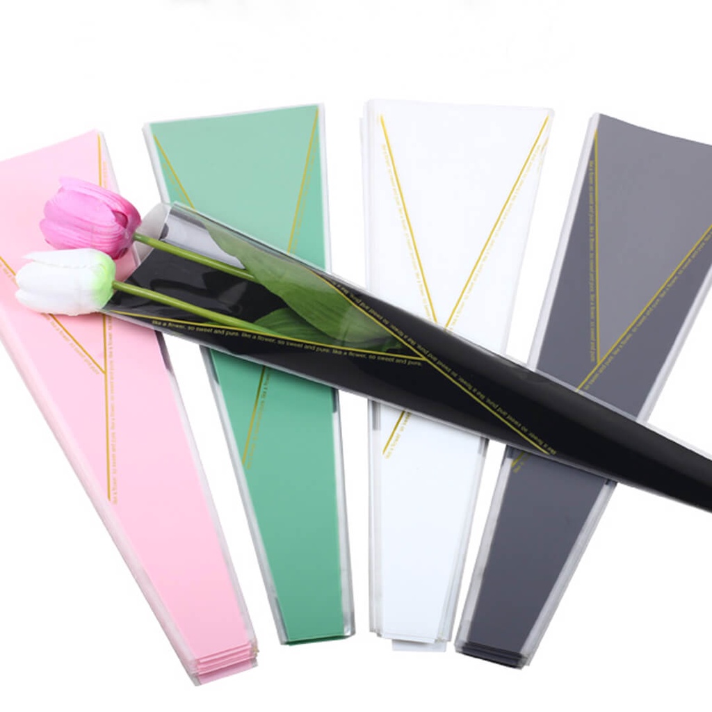 SHIOK Golden Triangle Flower Bag OPP Wrapping Paper | Kertas Pembalut ...
