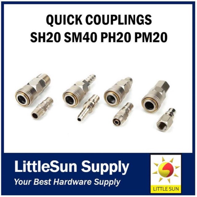 QUICK COUPLINGS FOR COMPRESSOR - AUTO LOCK SH20 SM40 PH20 PM20 | Shopee ...
