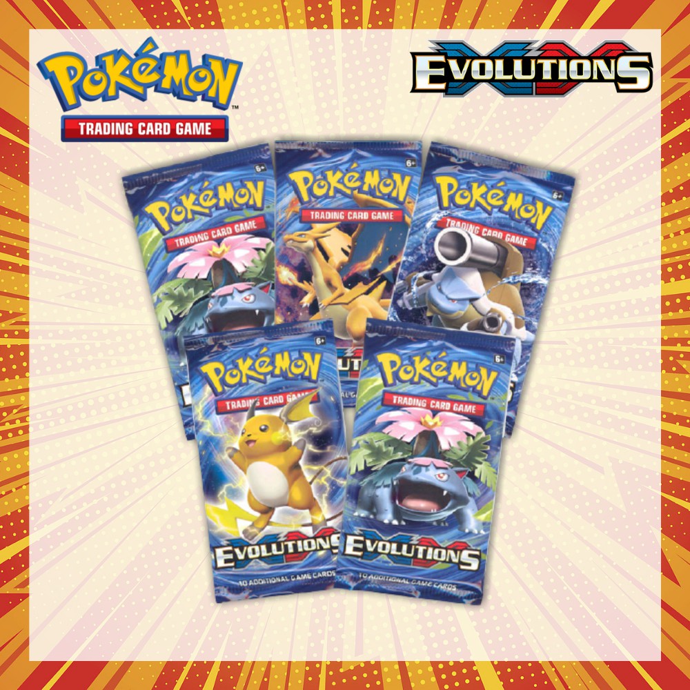 [READY STOCK] Pokémon TCG: XY Evolutions Booster Pack | Shopee Malaysia