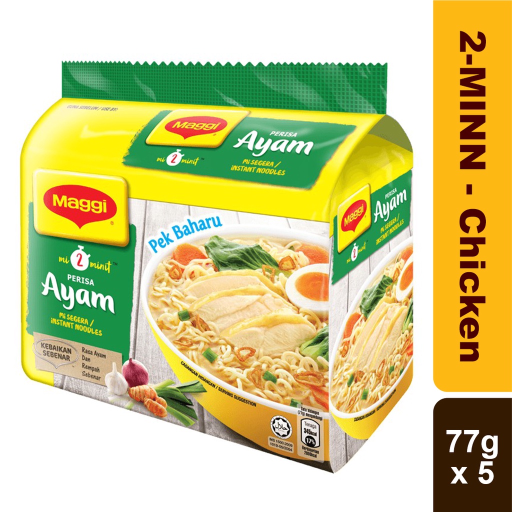 Maggi 2-Min Chicken 77gx5 | Shopee Malaysia