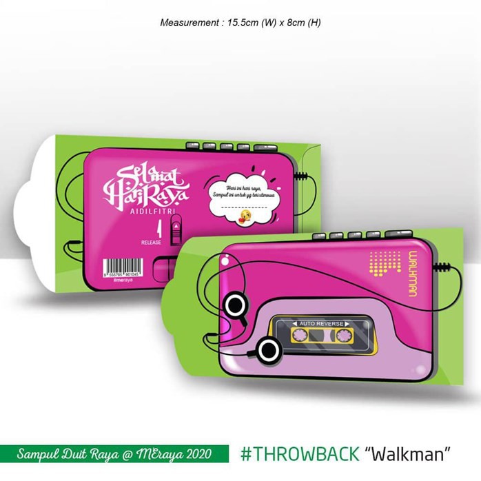 Sampul Raya Angpao Angpau Pack 2021 Throwback Designs | Shopee Malaysia