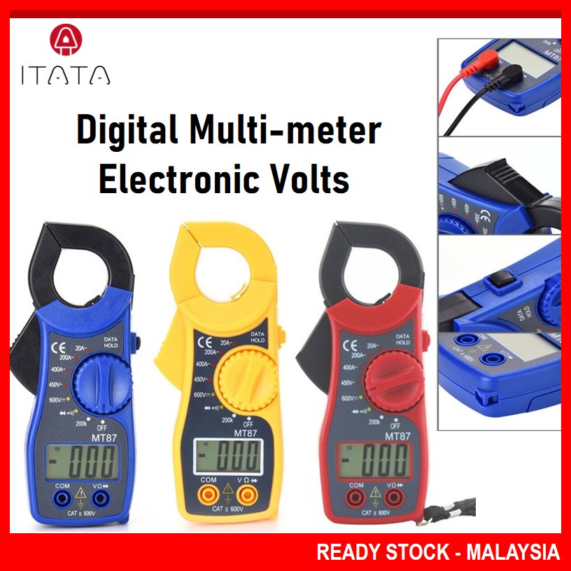 [LOCAL SELLER] ITATA MT-87 Digital Clamp Multimeter Electronic Volts ...