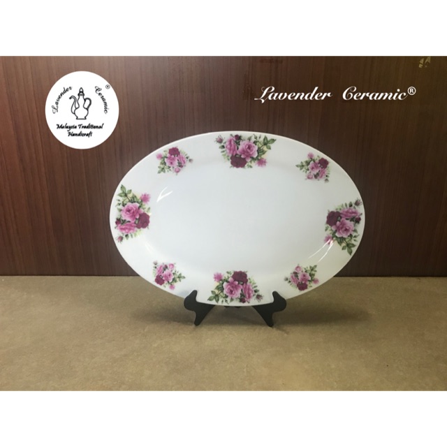 🐟12” Pinggan Bujur 💥⚡️Oval plate🐟#123 | Shopee Malaysia