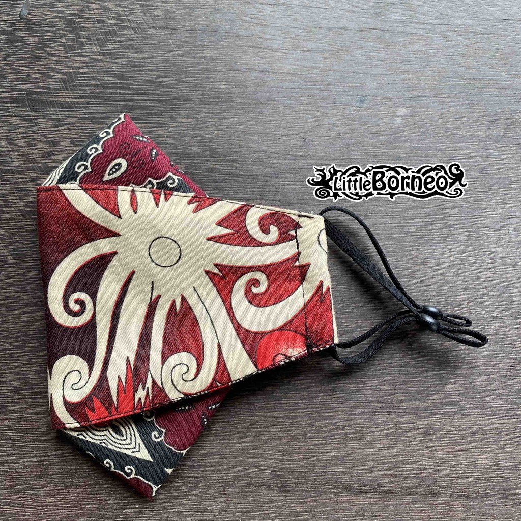 Sarawak Batik Mask - Fabric Mask 2ply - Printed Sarawak Motif Batik ...