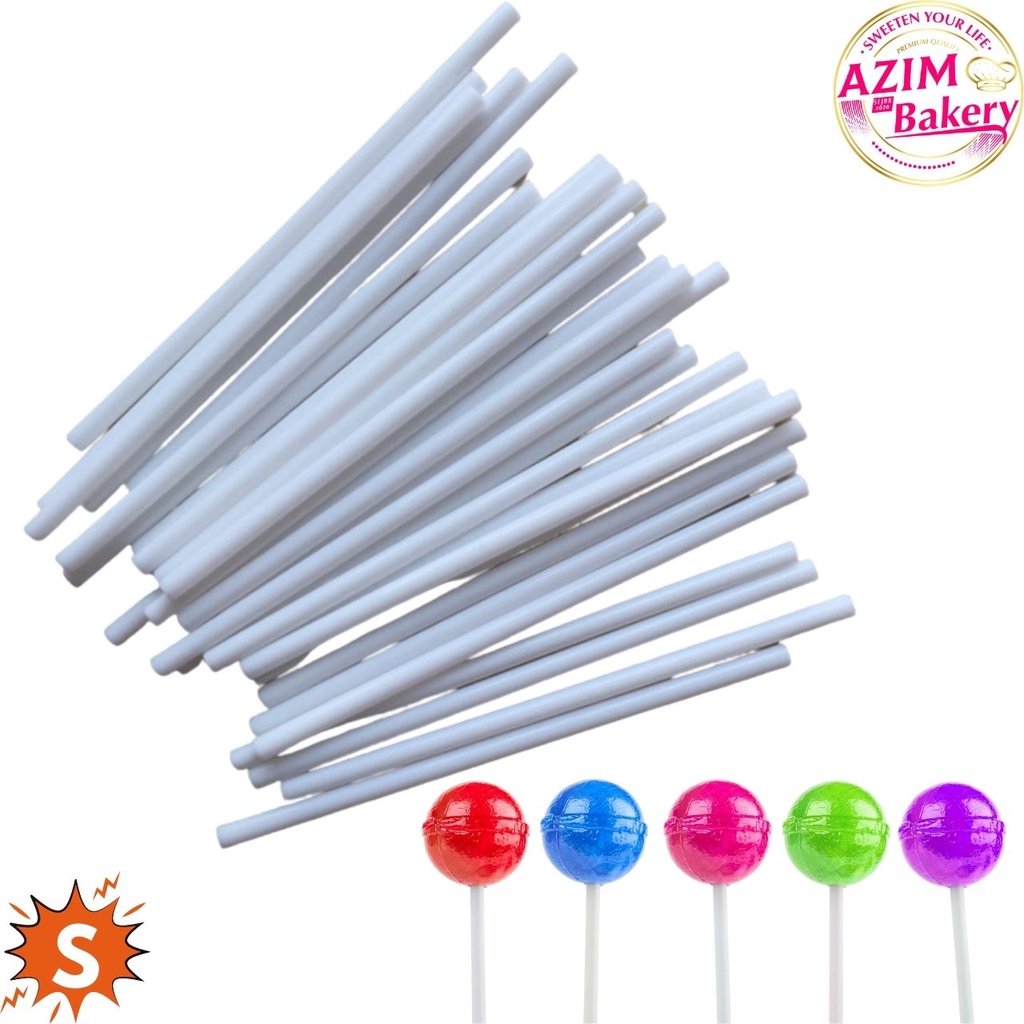 Small Lollipop Stick | Batang Lollipop Kecil | Batang Lolipop | Lollipop Sticks by Azim Bakery ...
