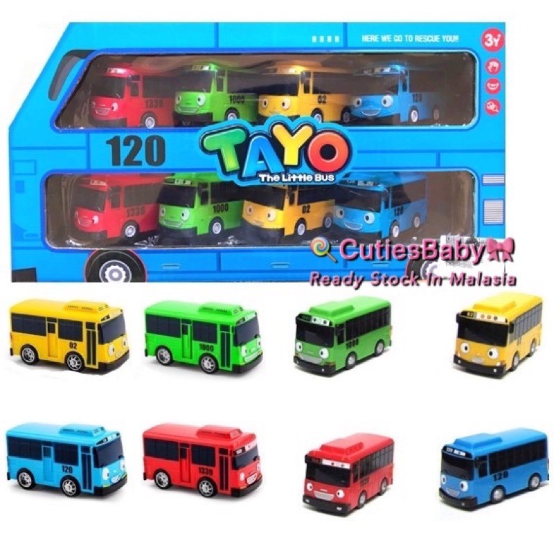 [MAINAN BAS TAYO] Tayo Bus Cartoon Pull Back TAYO Little Bus Toy ...