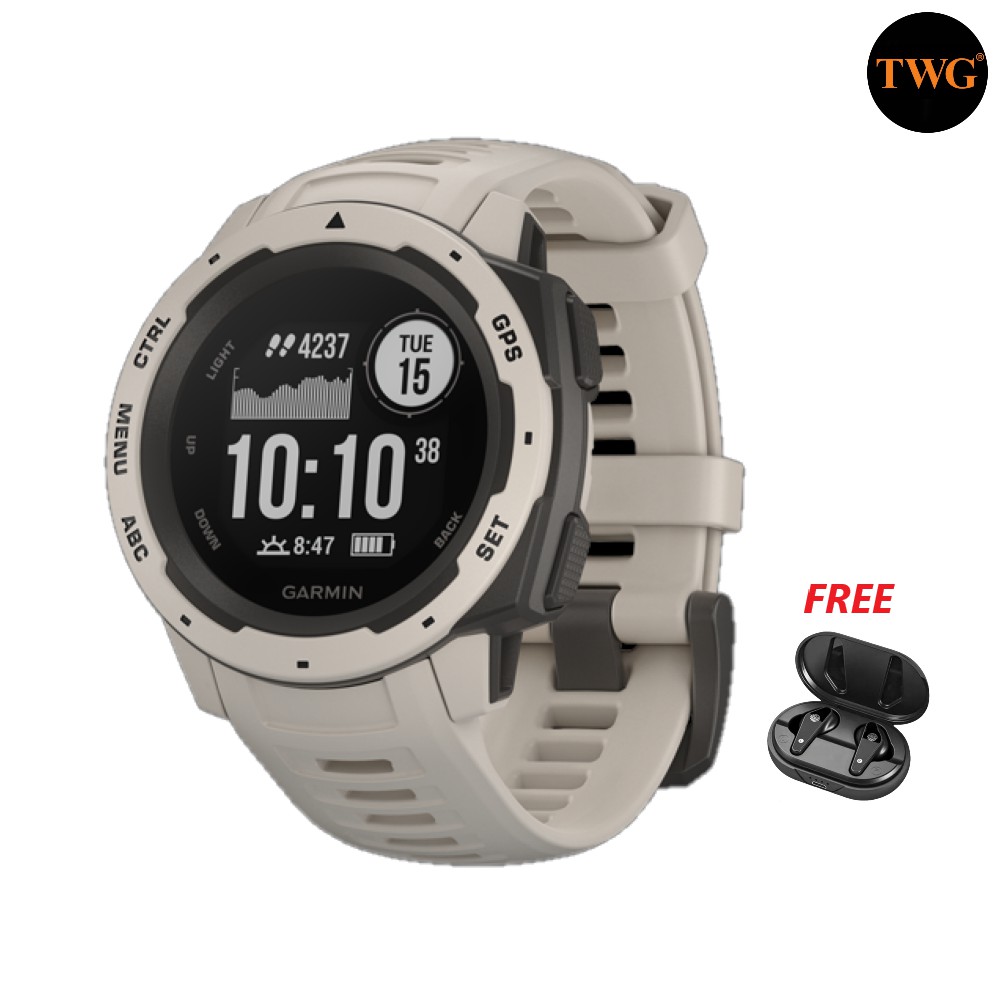 Garmin Instinct Tundra GPS Smart Watch Official Warranty 010-02064-24 ...
