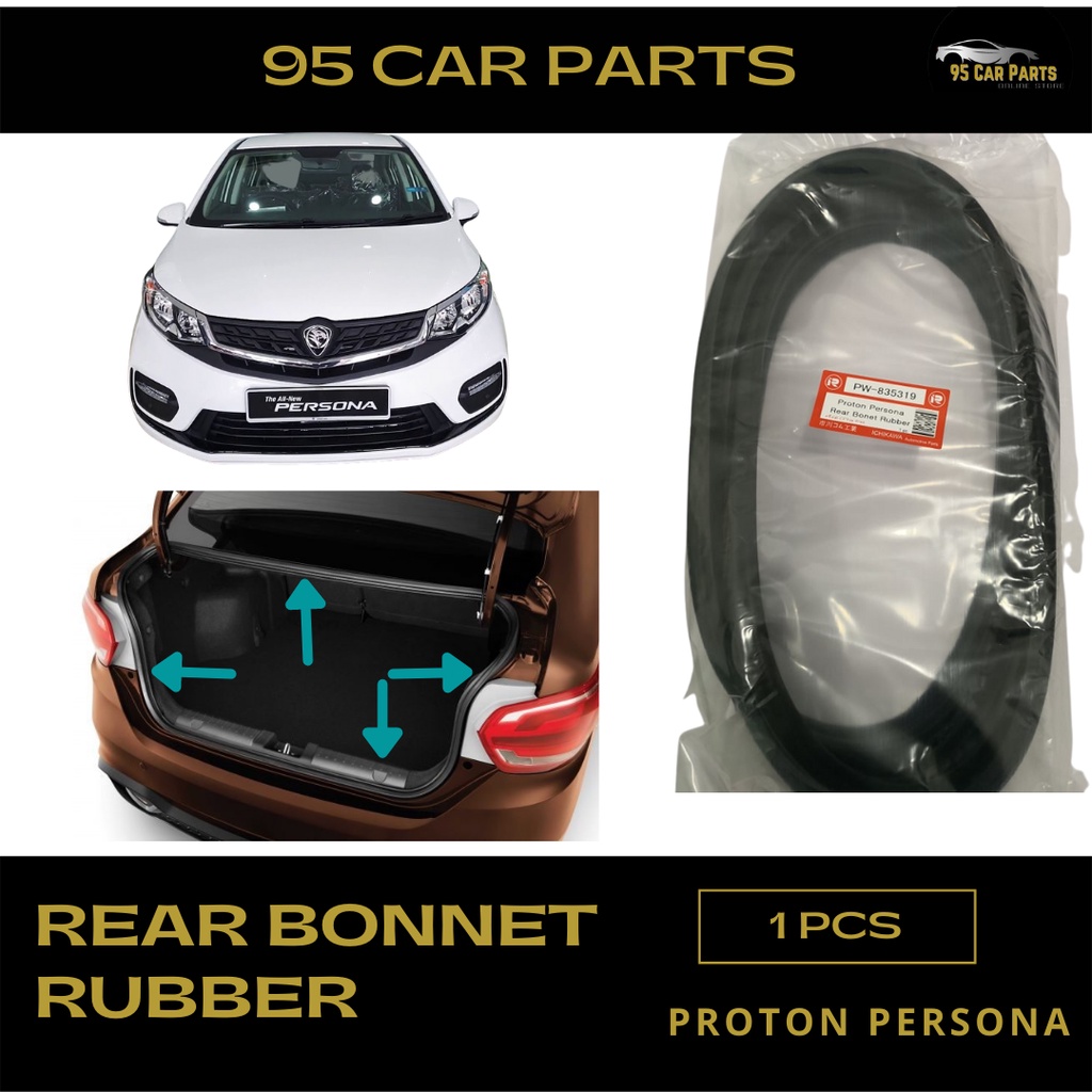 Rear Bonnet Rubber Proton Persona 2007-2017 / 2018 above (ICHIKAWA ...