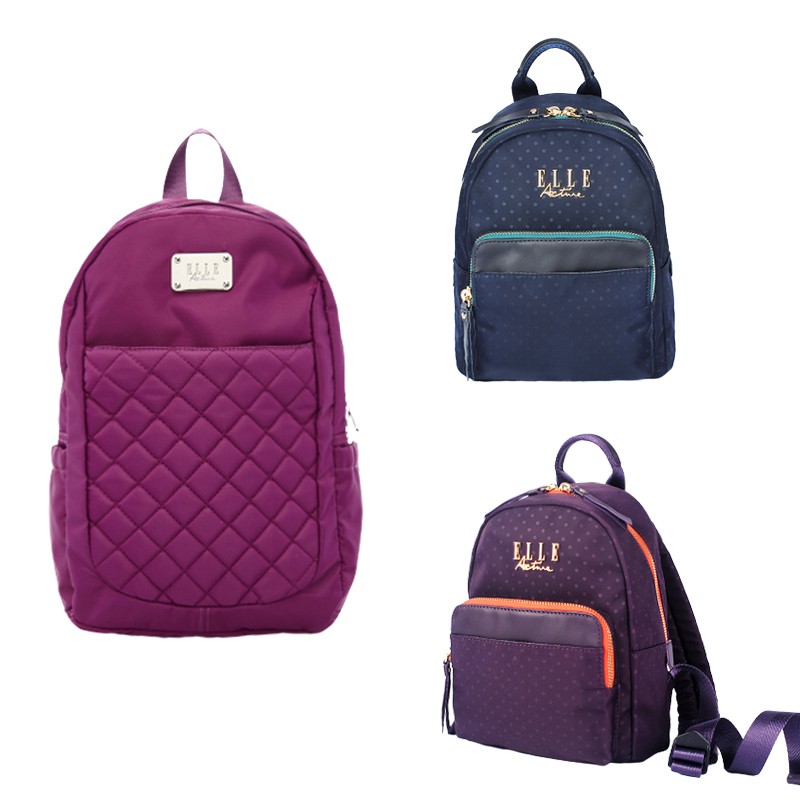 [ELLE Active] Exclusive Selection Backpack (Various Options) | Shopee ...