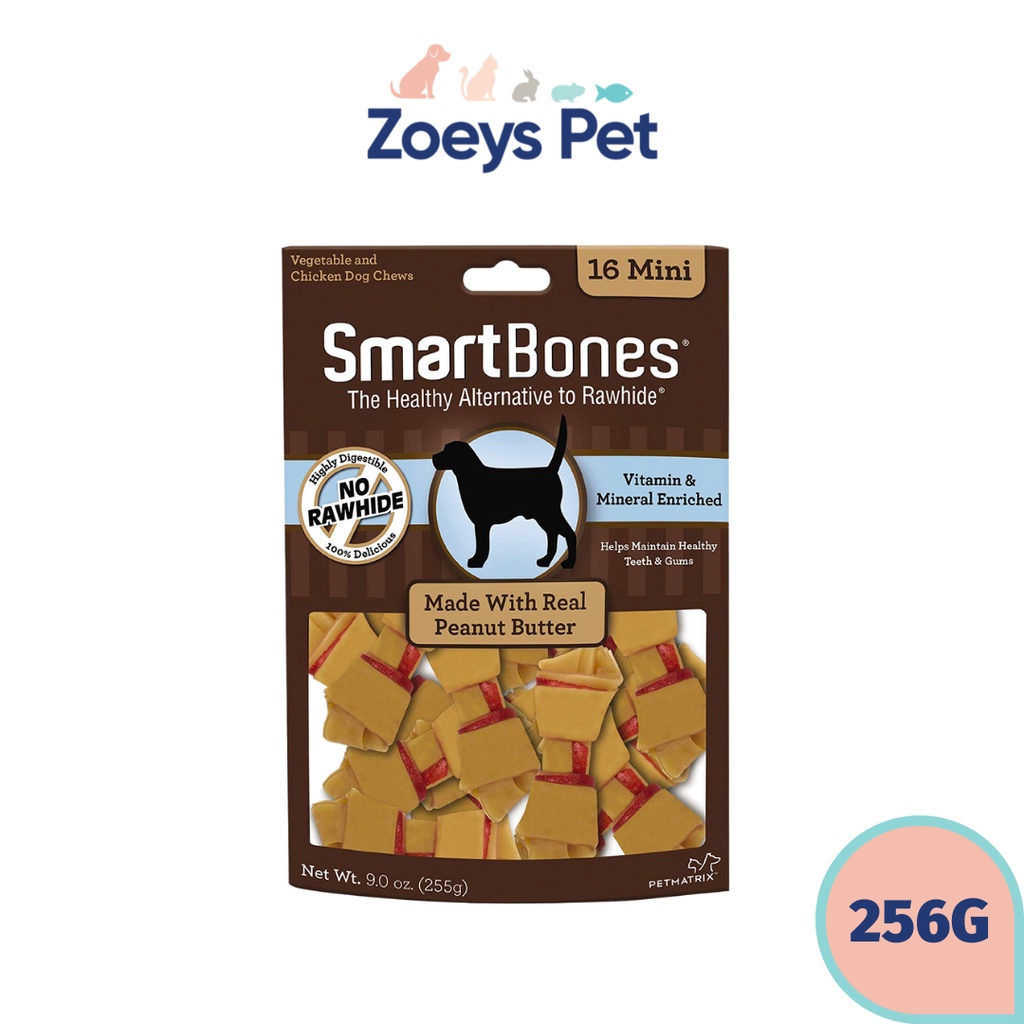 Smartbones Mini 16 Sticks Dog Treat 256g (Sweet Potato /Chicken /Peanut ...