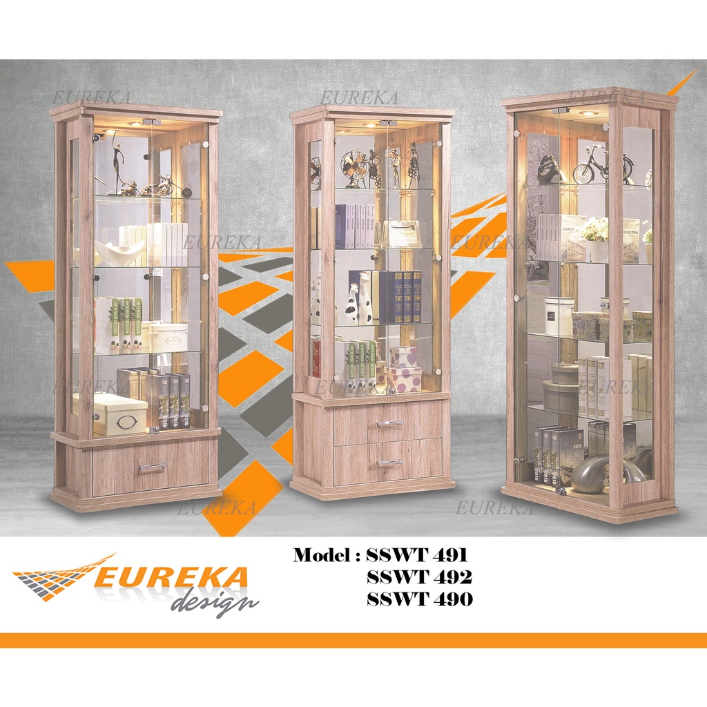 [PRE ORDER 4 WEEK] 29inch Classic Display Cabinet/ Almari Kaca Glass ...