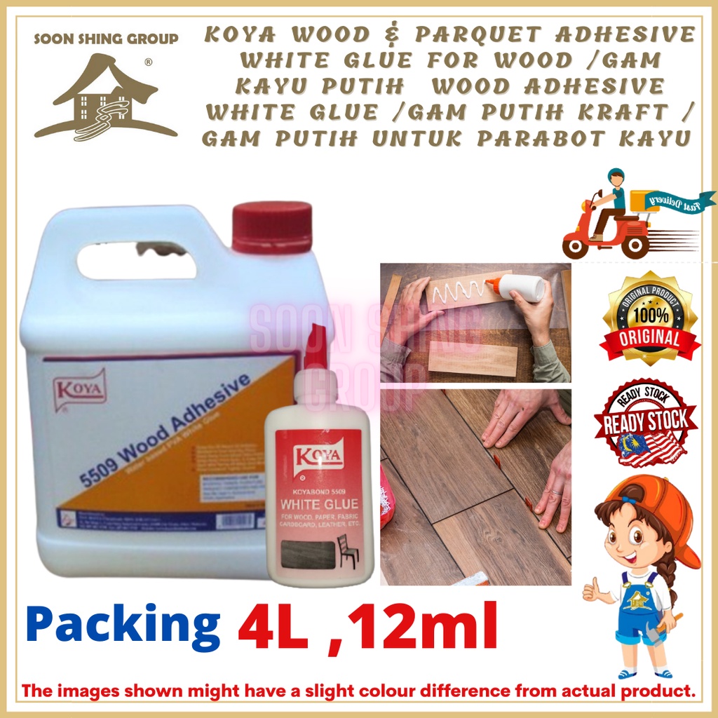 Koya Wood & Parquet Adhesive White Glue for wood /Gam Kayu Putih /Gam ...