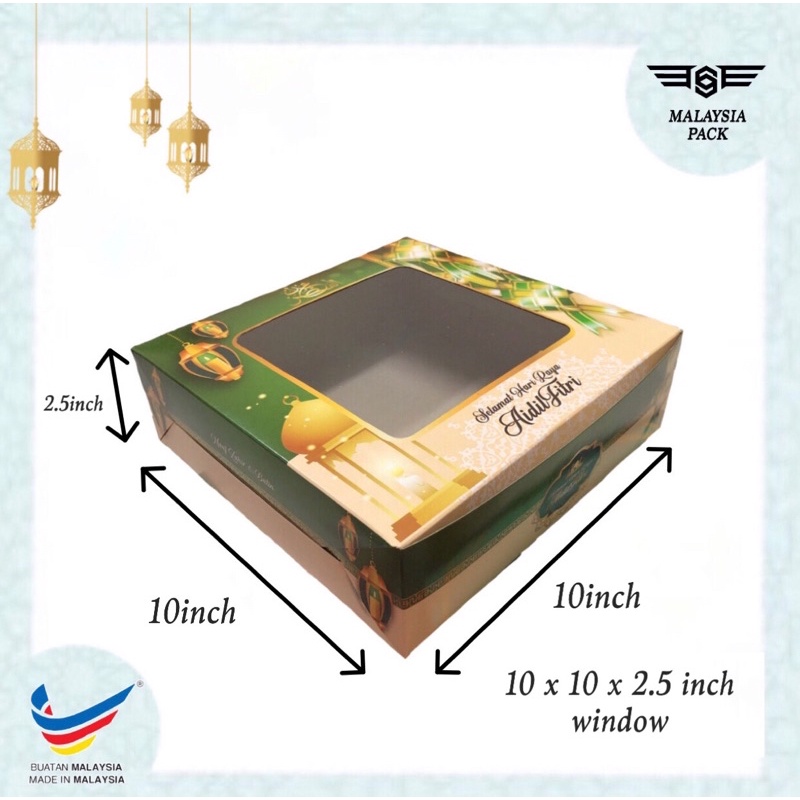 Raya window kuih lapis box /kuih talam/cake box/Raya box/hari raya box ...