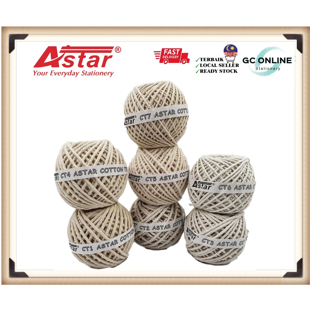 100grams Cotton Twine / Parcel String / Tali Ikat / Tali Putih | Shopee ...