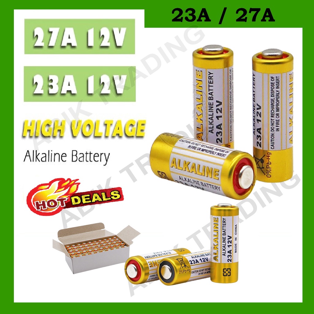 🔥 23A 27A Alkaline Battery 12V 1PCS 🔥 | Shopee Malaysia