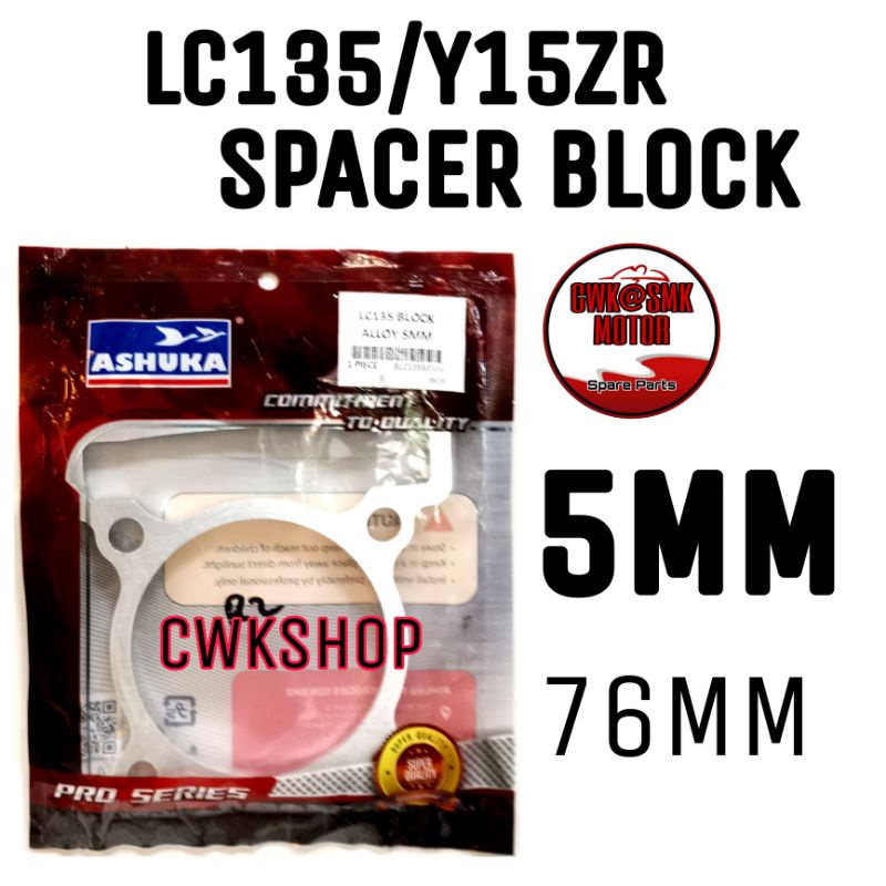LC135/Y15ZR ALLOY GASKET/SPACER BLOCK ASHUKA | Shopee Malaysia