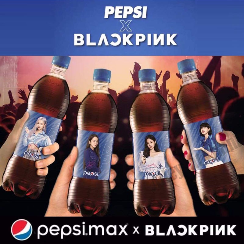 【Ready Stock】 🔥 Full set 4 Pcs OFFICIAL PEPSI x BLACKPINK BLUE LIMITED ...