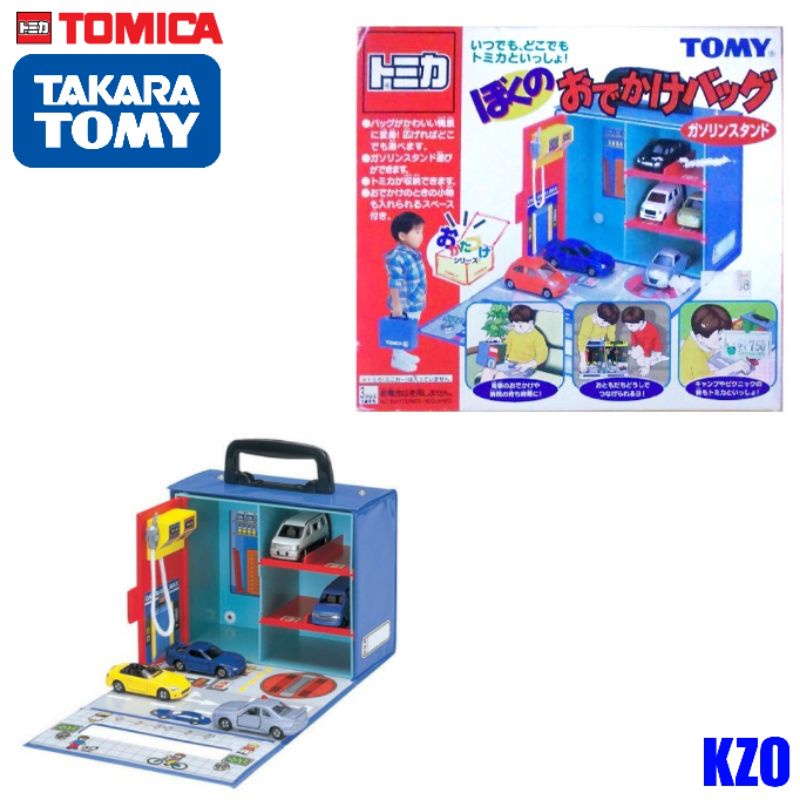 Tomica My Outing Bag Gas Station Play Set USED | Shopee Malaysia