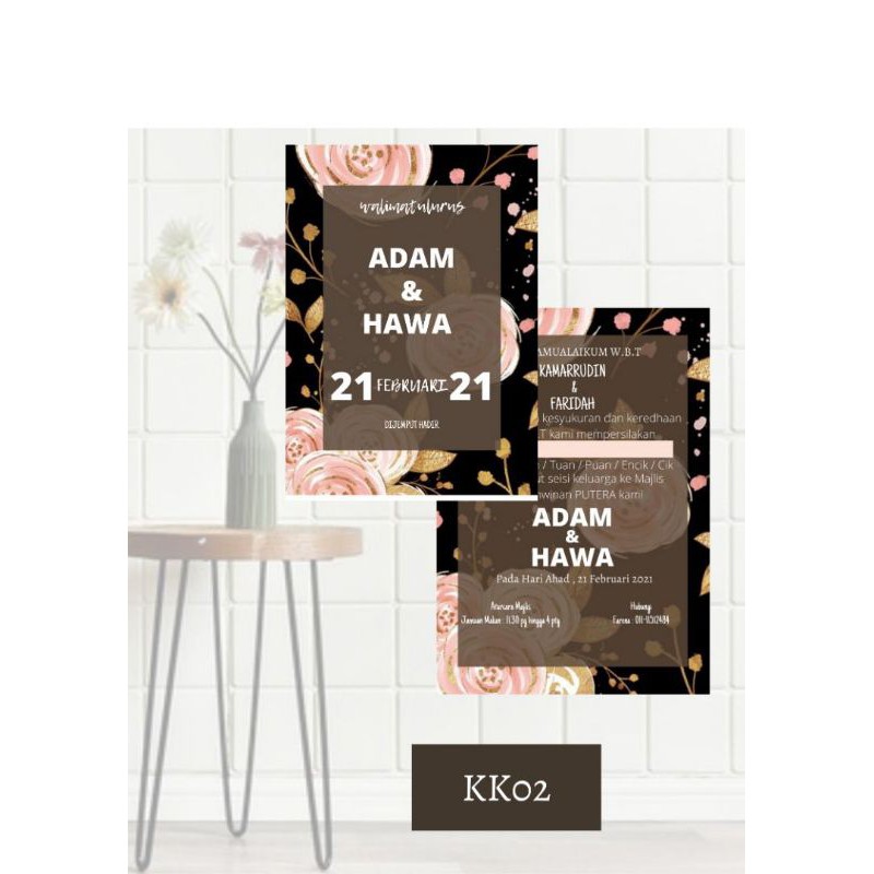 Weeding Card / Invitation Card / Kad Jemputan | Shopee Malaysia