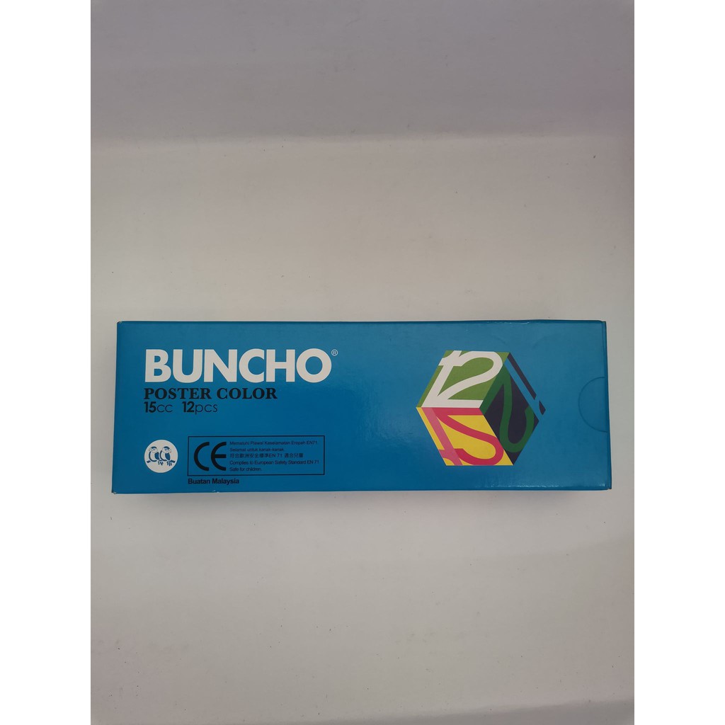 Buncho Poster Colour 15cc 12pcs | Shopee Malaysia
