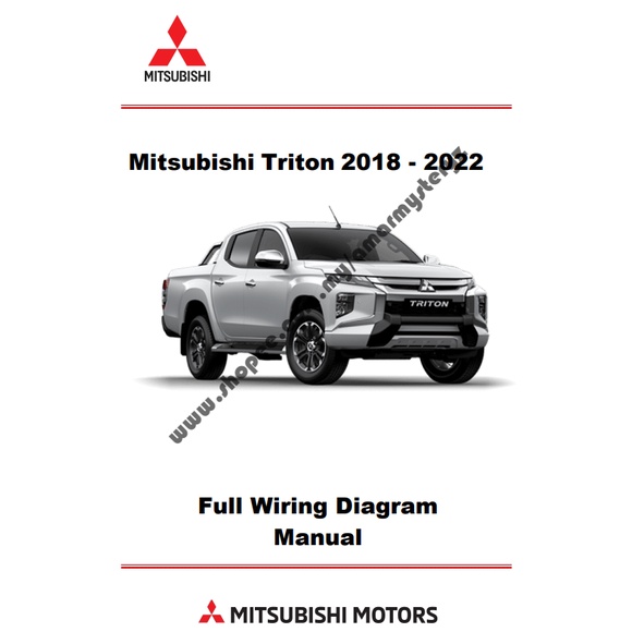 Mitsubishi Triton GLS KK KL KJ 2018 - 2022 Full Wiring Diagram Manual | Shopee Malaysia