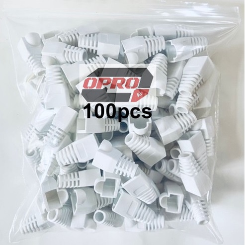 [100PCS] RJ45 Rubber Boot / RJ45 End Cap / Network Cable Connector ...