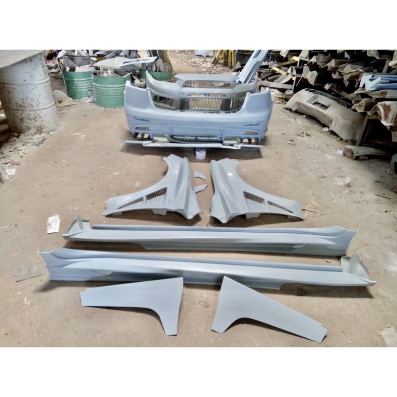 Mitsubishi Evo lancer x 10 wide bodykit body kit front side rear bumper ...